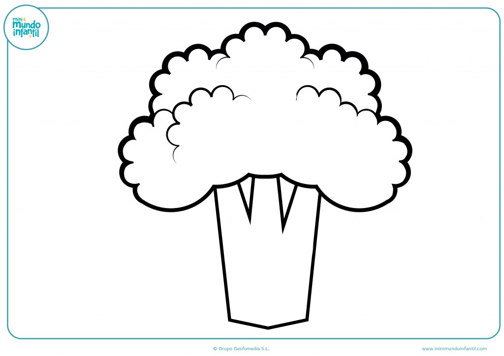Dibujos de verduras para colorear - Mundo Primaria