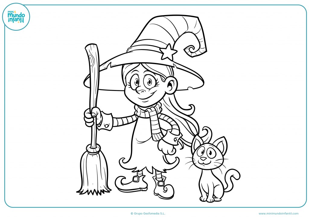 Dibujos de Halloween para Colorear para niños [Fáciles de Imprimir]