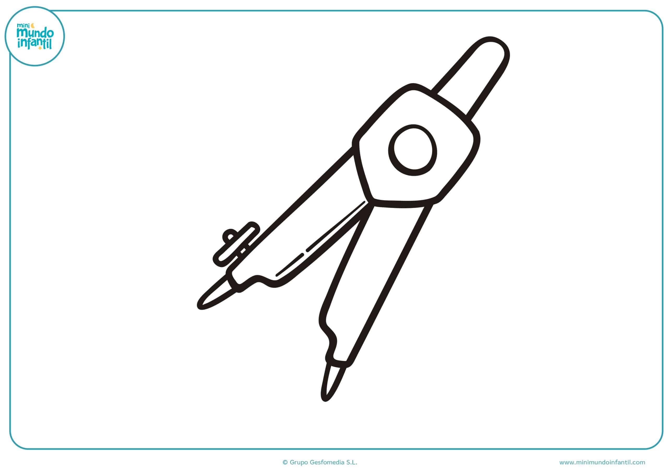 Dibujos de material escolar para colorear - Mundo Primaria