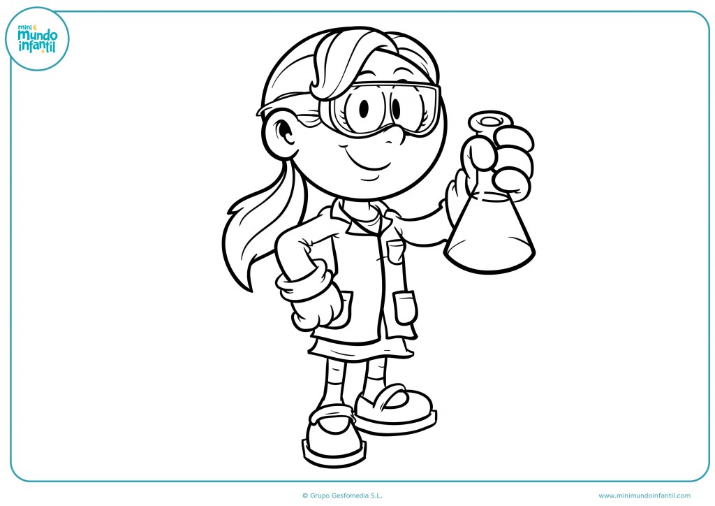 Dibujos de las profesiones para colorear - Mundo Primaria