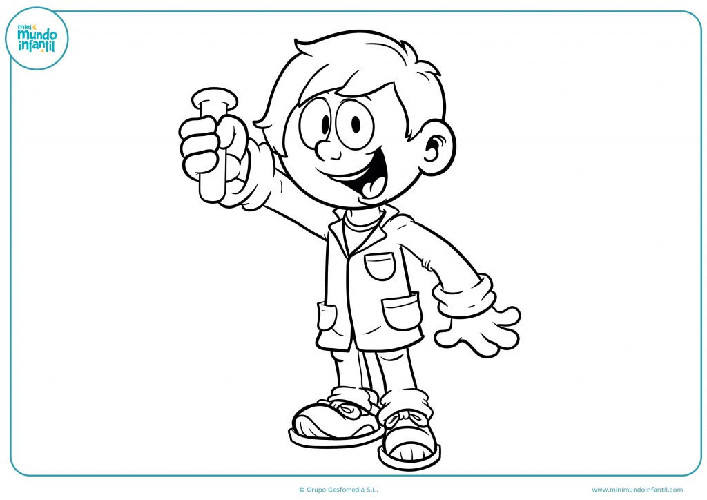 Dibujos de las profesiones para colorear - Mundo Primaria