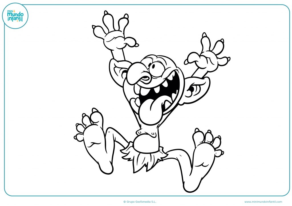 Duendes para Colorear 【Dibujos de Duendecillos para Pintar】