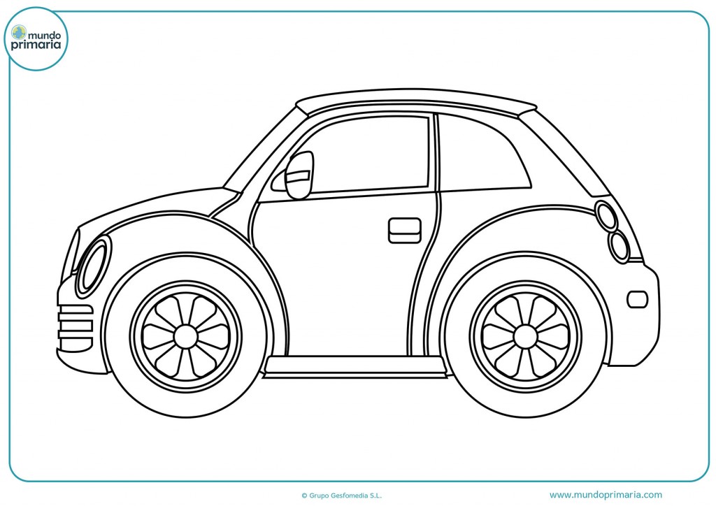 Dibujos De Coches Para Colorear Mundo Primaria