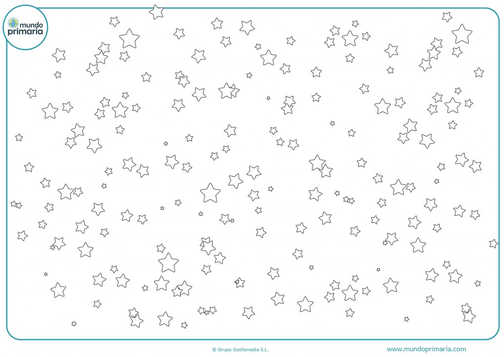 Dibujos de estrellas para imprimir y colorear - Mundo Primaria