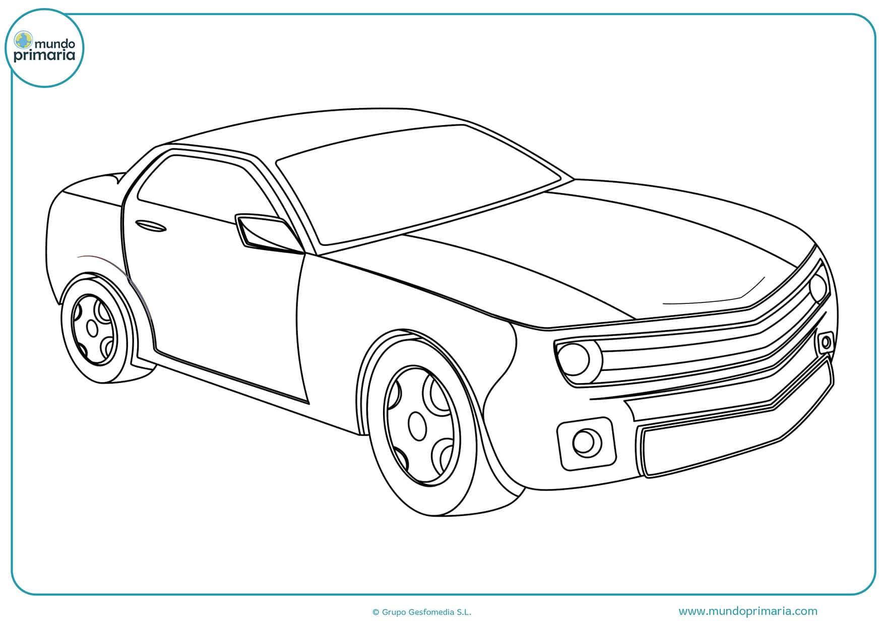 Dibujos De Coches Para Colorear Mundo Primaria