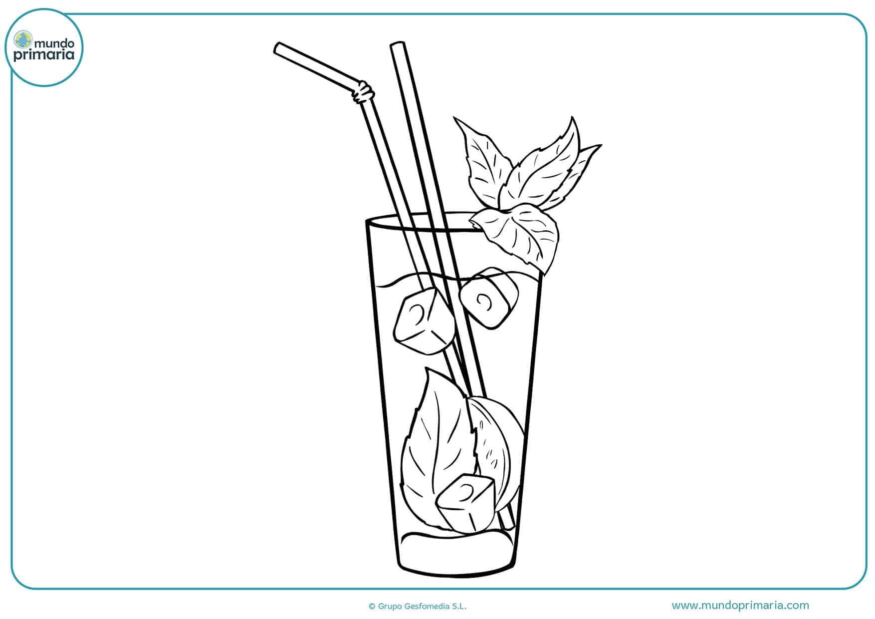 Dibujos de bebida para colorear - Mundo Primaria