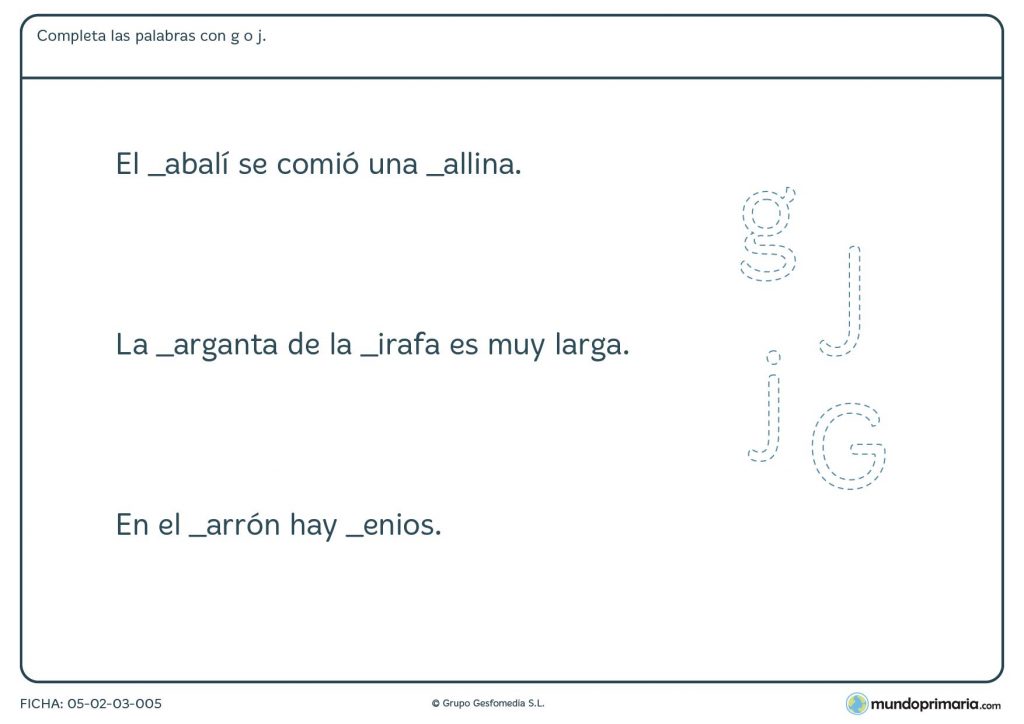 Palabras con j【¿Qué palabras se escriben con jota?】