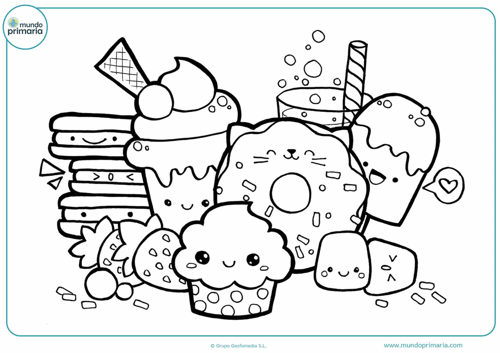 Dibujos Kawaii Para Colorear Listos Para Imprimir Dibujos Kawaii Para Colorear Listos Para Imprimir