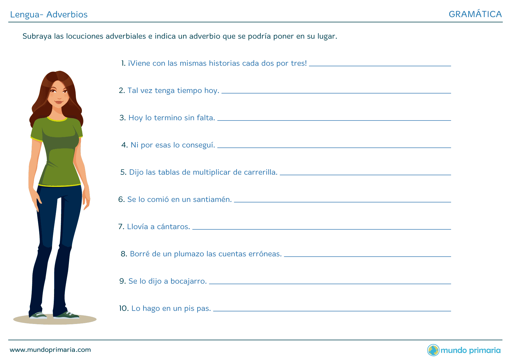 Los Adverbios【Clasificación y tipos de adverbios】