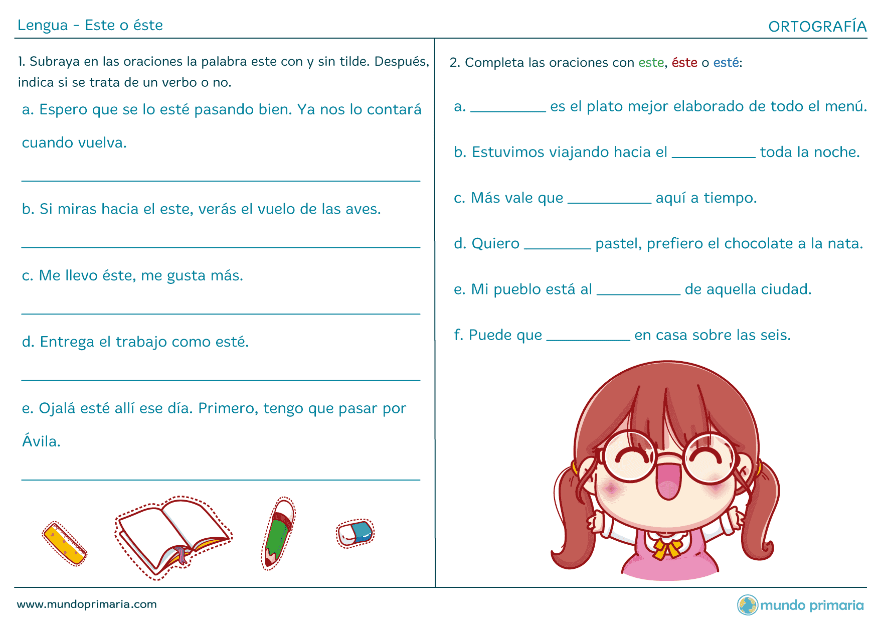 Este, éste o esté Diferencias entre poner la tilde o no