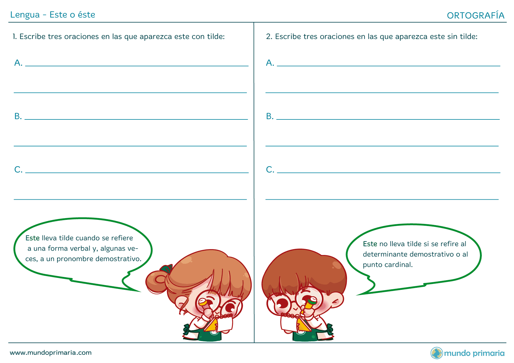 Este, éste o esté Diferencias entre poner la tilde o no