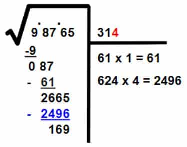 ⊛ Raíz cuadrada 【cómo calcularla】